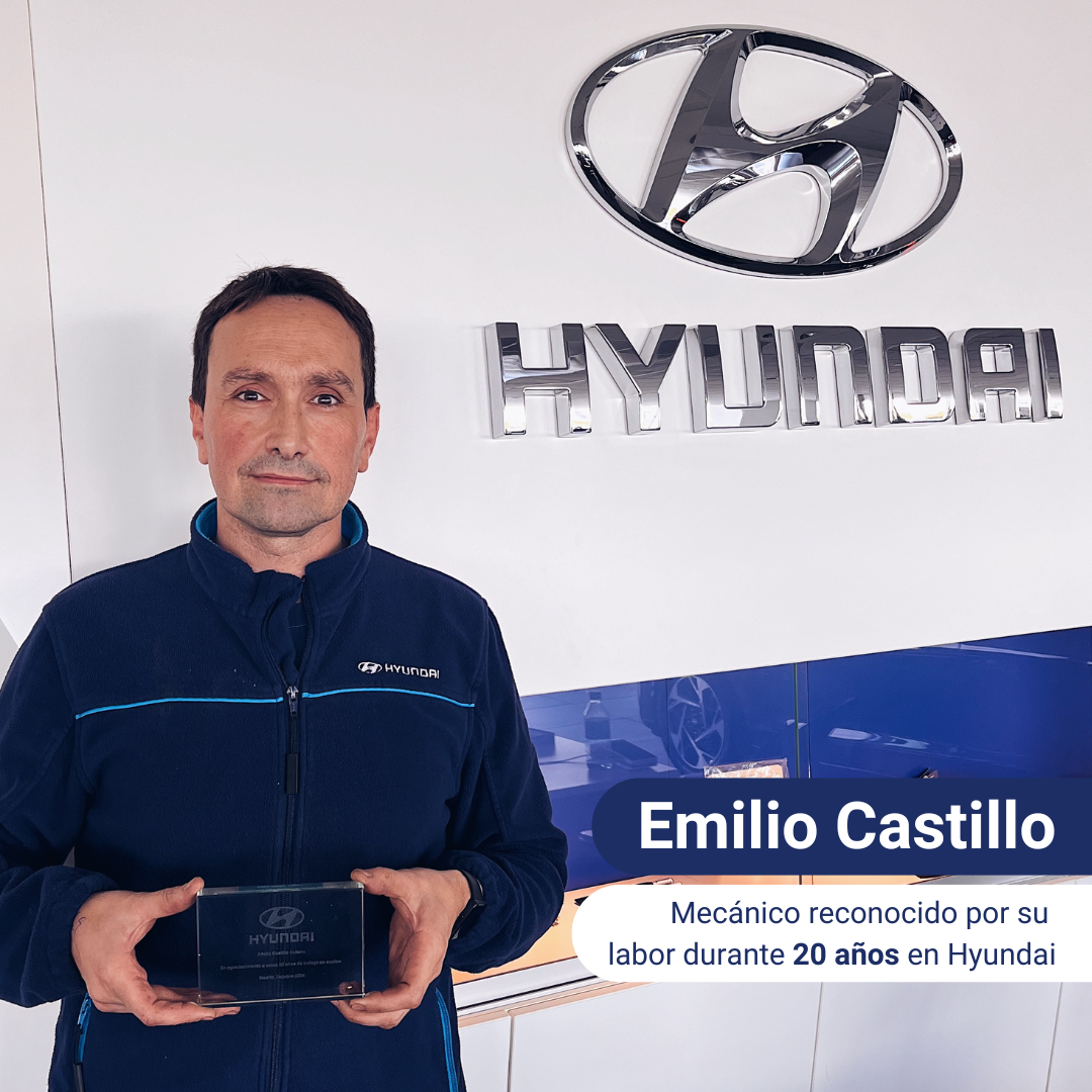 Nuestro mecánico estrella en Hyundai, Emilio Castillo